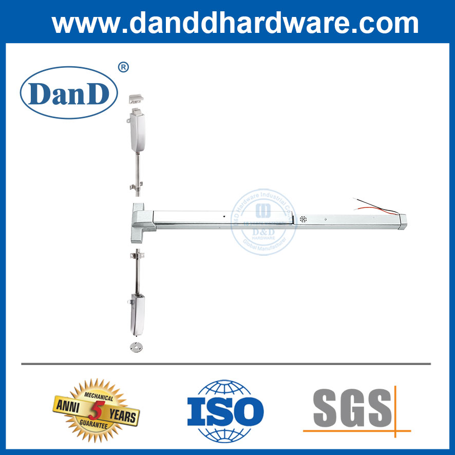 Vertical Rod Panic Hardware Electric Exit Device Stainless Steel Panic ...