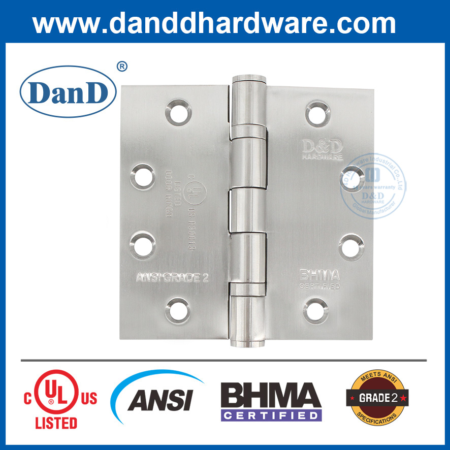 SS316 SS304 ANSI Grade 2 BHMA Fire Rated Interior Door Hinges-DDSS001-ANSI-2-4.5x4.5x3.4 - Buy ...