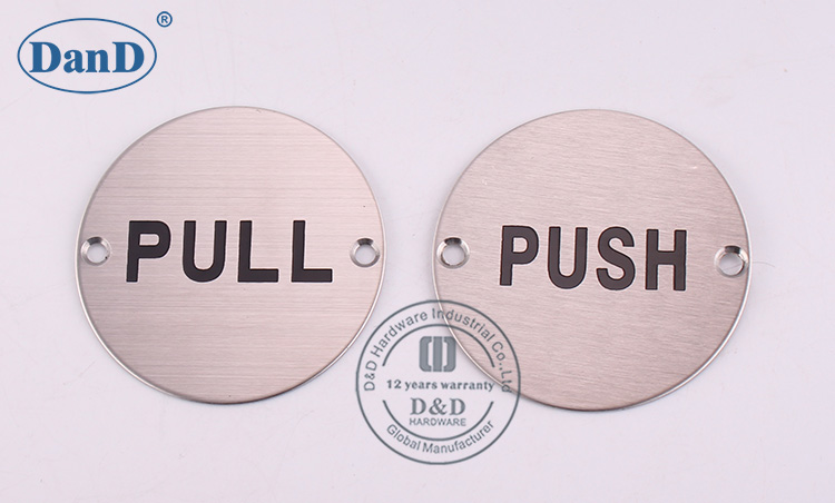 Best Stainless Steel Wall Mounted Pull Indication Plate-DDSP009-A - Buy ...