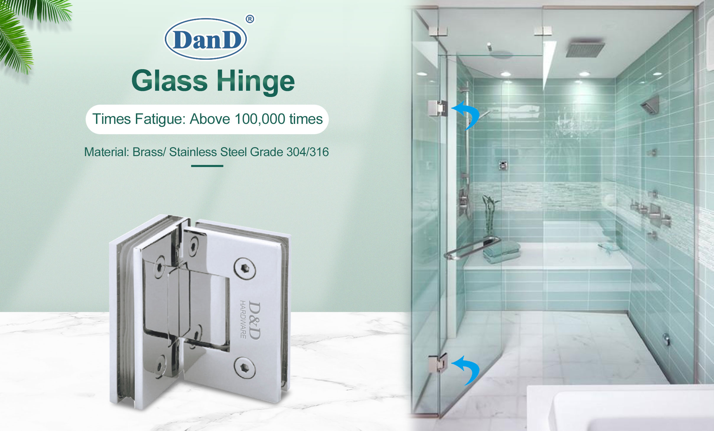 Glass Door Hinges Supplier - D&D Hardware Industrial