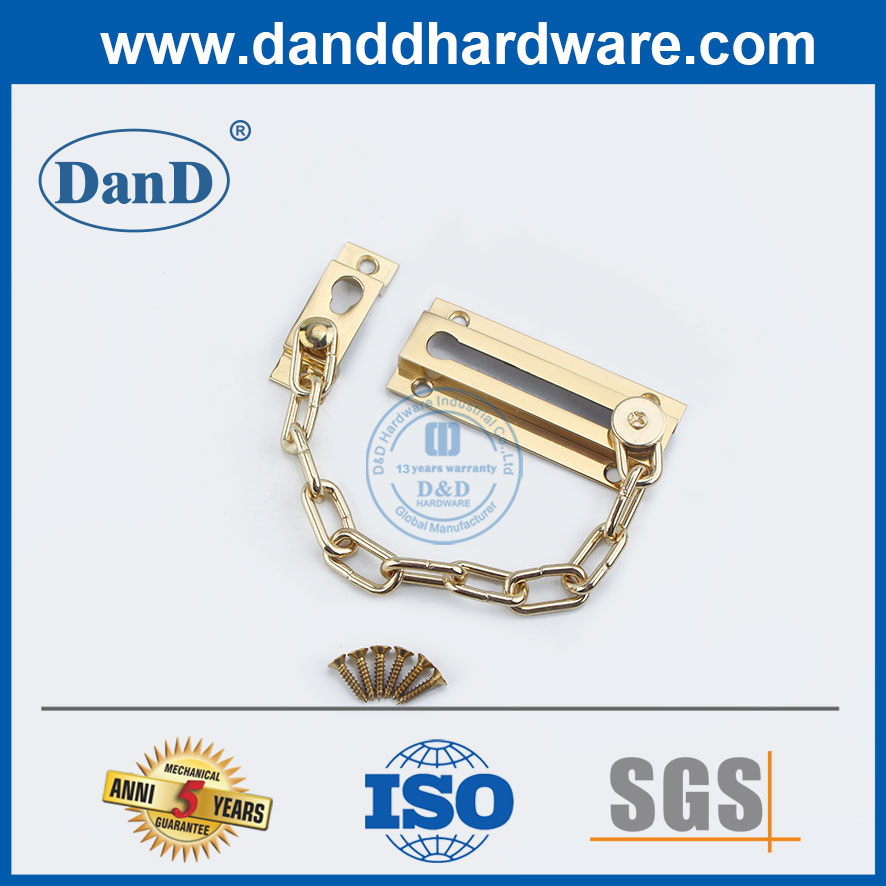 Brass Door Security Chain Polished Brass Door Locks Chain for Metal ...