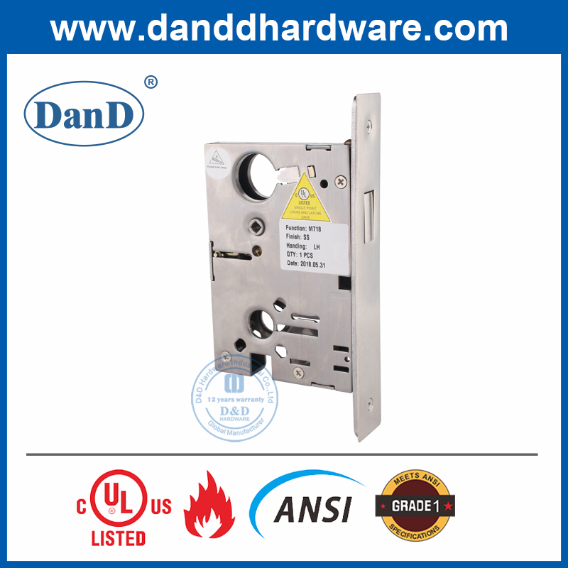 ANSI UL Listed SUS304 Mortice Deadlock with Thumbturn -DDAL17 - Buy ...